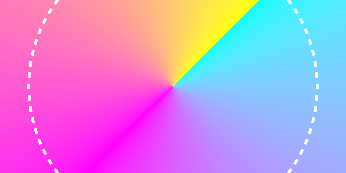 Color Outside the Lines with Partial Circular Gradient Image Borders | Viget